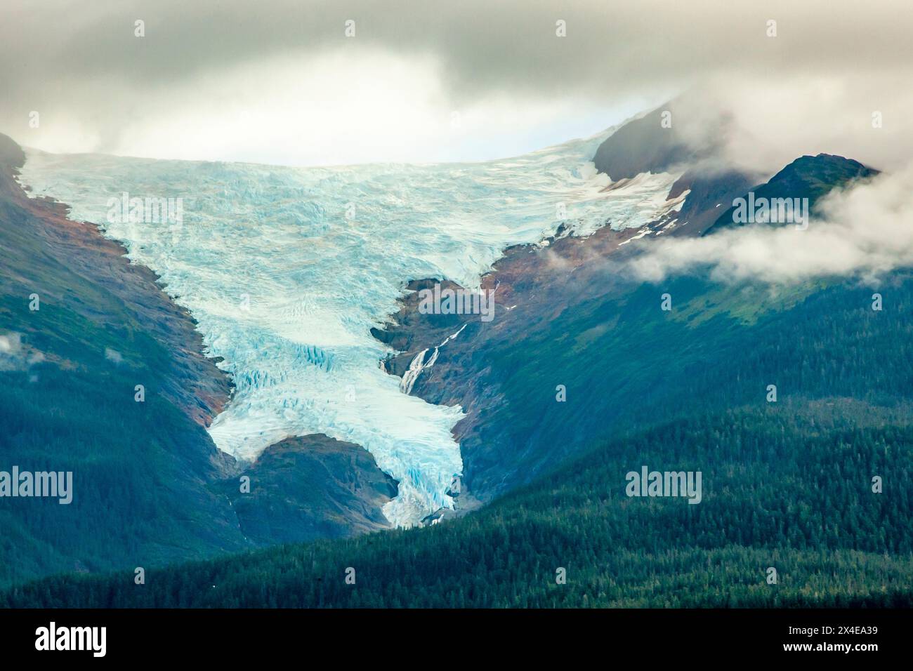 USA, Alaska, Tongass National Forest. Landscape with Sumdum Glacier ...