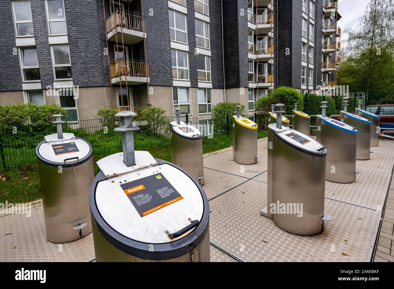 Underground waste disposal system, waste columns for different types of ...