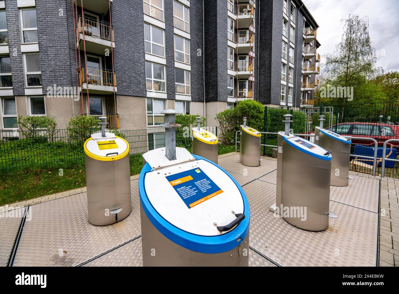 Underground waste disposal system, waste columns for different types of ...