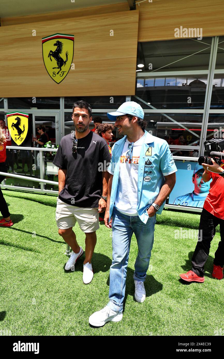 Miami, USA. 02nd May, 2024. (L to R): Luis Suarez (URU) Inter Miami ...