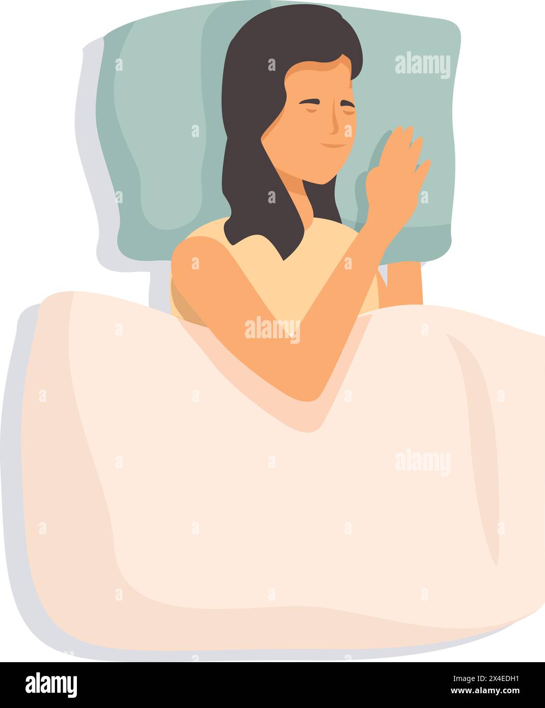 Rest character girl icon cartoon vector. Room resting. Peaceful cozy ...