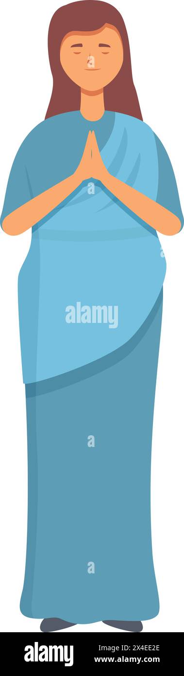 Young prayer thank Stock Vector Images - Alamy