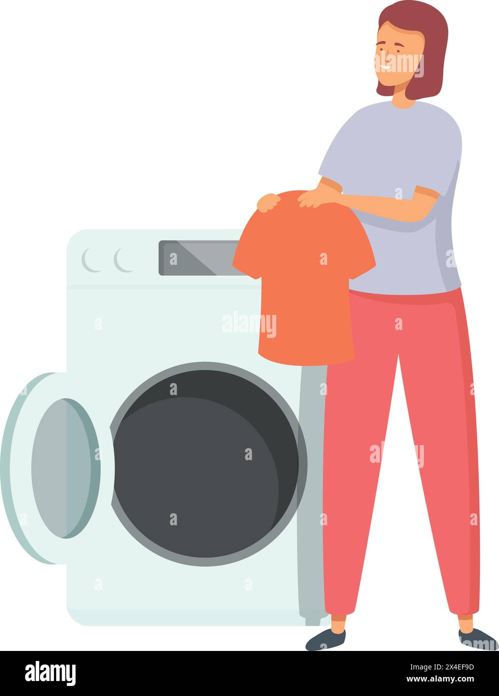 Put clothes in washing machine hi-res stock photography and images - Alamy