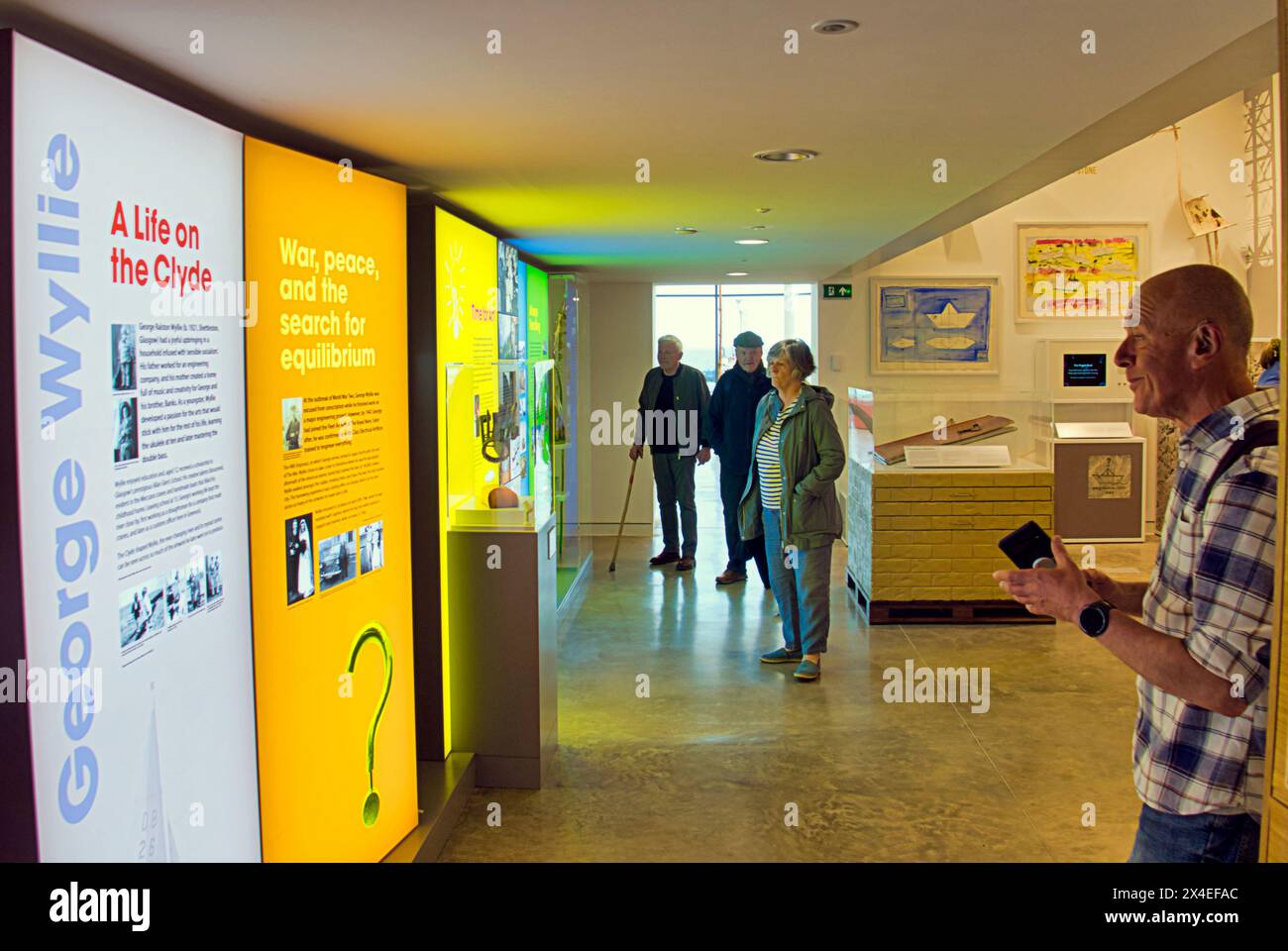 Greenock, Glasgow, Scotland, UK. 2nd May, 2024 The Wyllieum, the artist ...