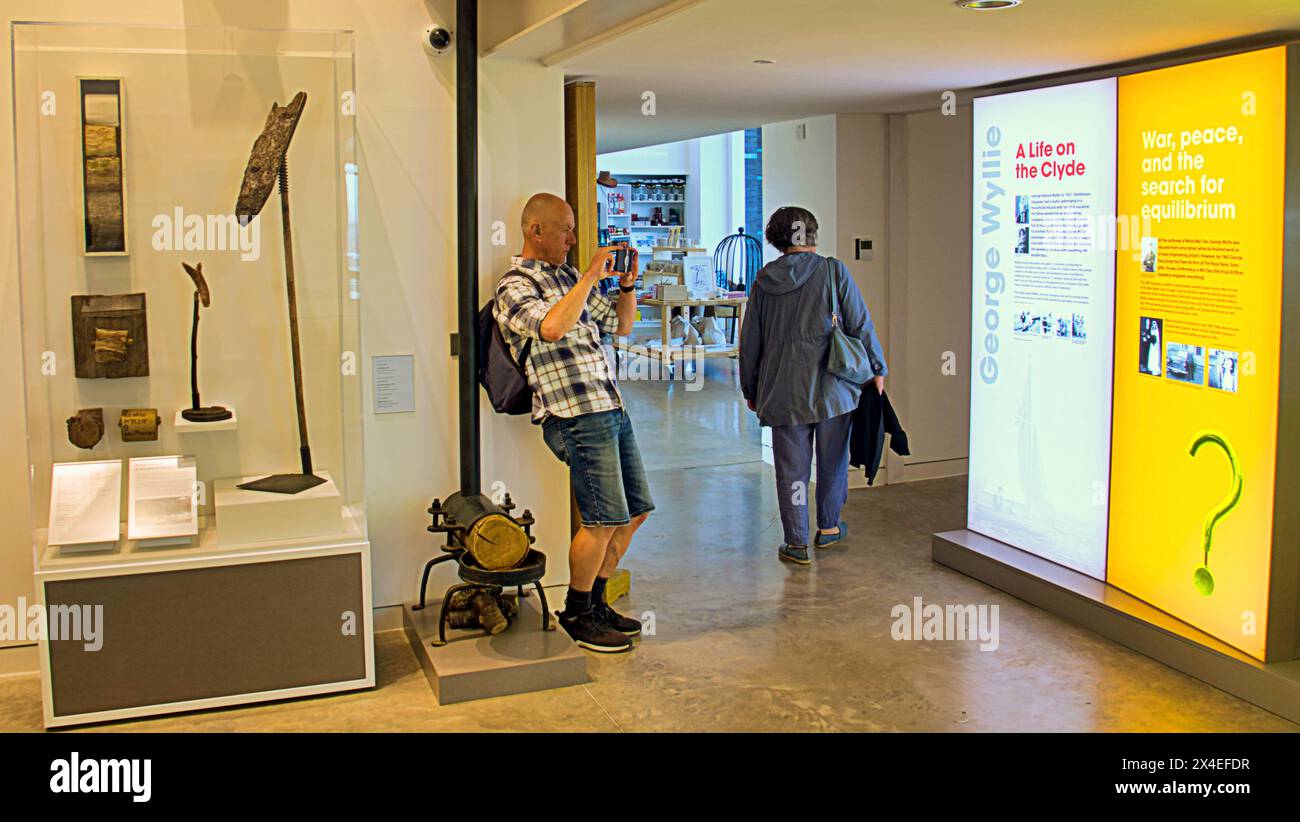 Greenock, Glasgow, Scotland, UK. 2nd May, 2024 The Wyllieum, the artist ...