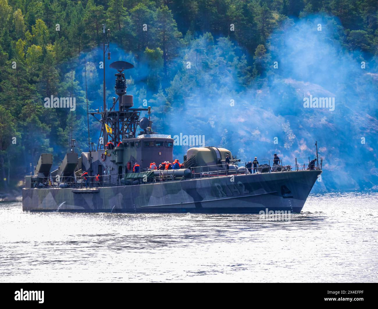 Starting up the turbines of the heritage R142 Ystad, an old Swedish ...