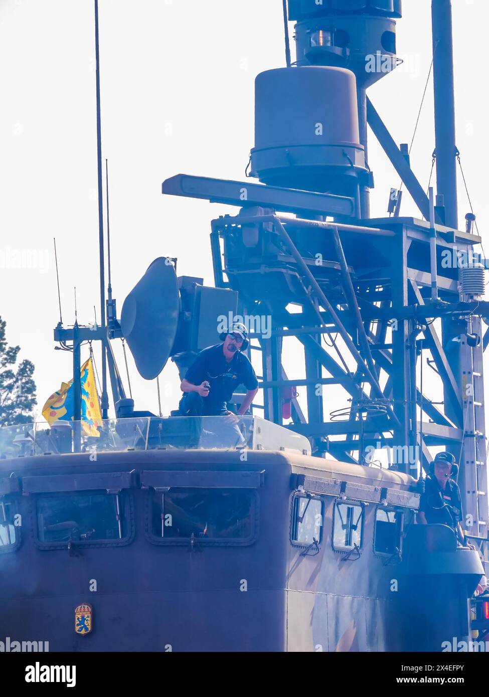 Starting up the turbines of the heritage R142 Ystad, an old Swedish ...