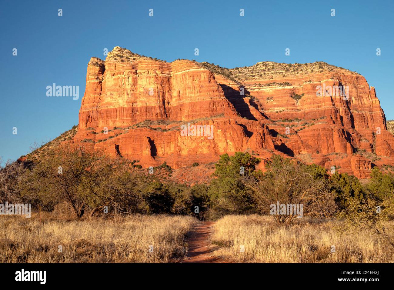 USA, Arizona, Sedona. Path leading to Courthouse Rock Stock Photo - Alamy