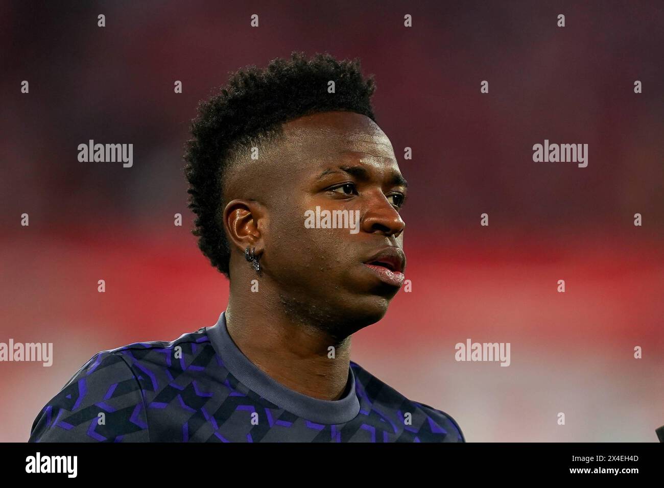 30th April 2024: Allianz Arena, Munich, Germany: Portrait of Vinicius ...