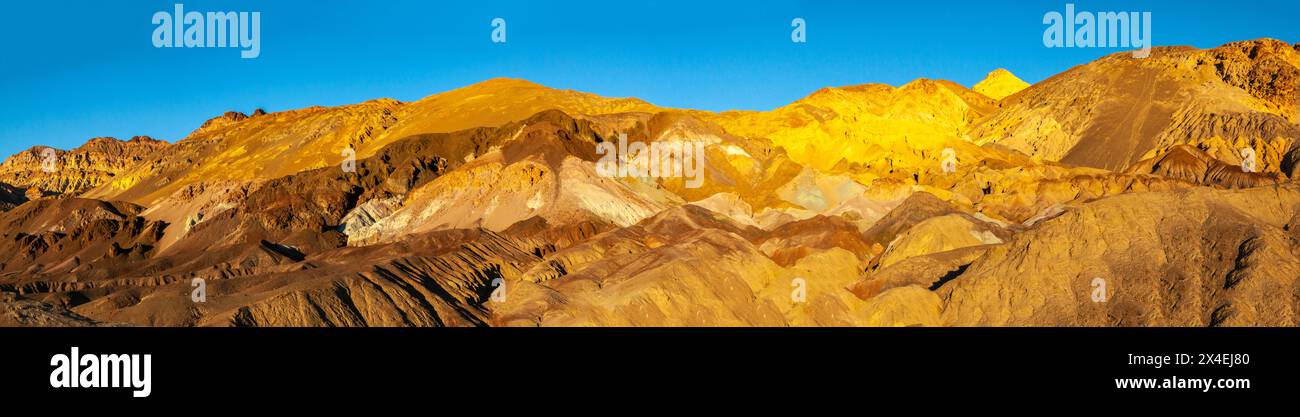 USA, California, Death Valley National Park. Panoramic pf desert ...