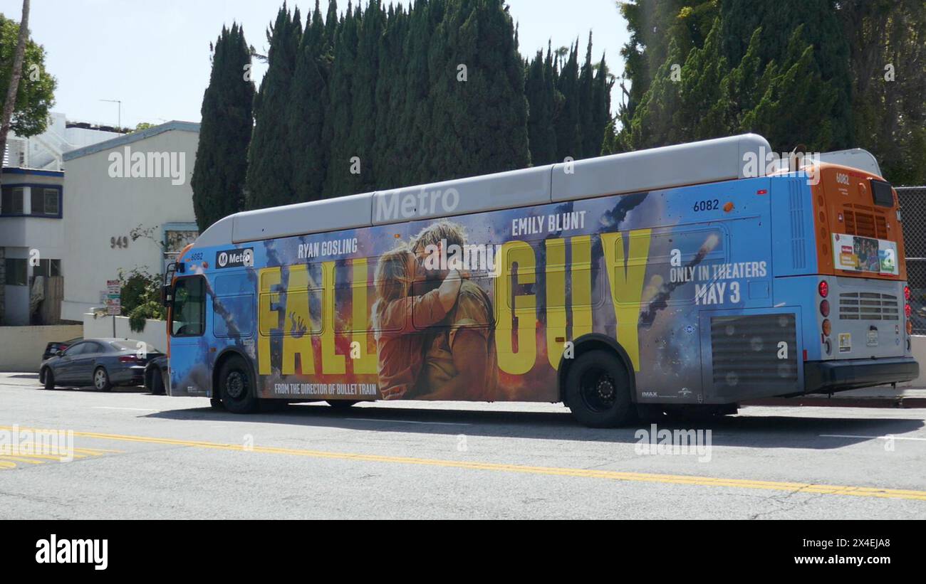 Los Angeles, California, USA 1st May 2024 The Fall Guy Bus with Ryan ...