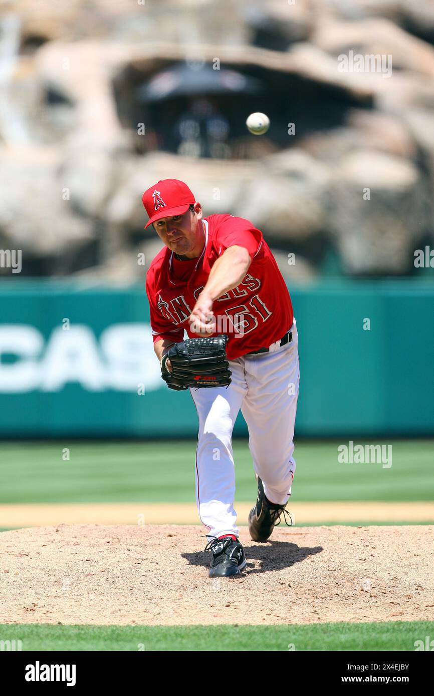 ANAHEIM, CA - JULY 28: Starting pitcher Joe Saunders #51 of the Los ...