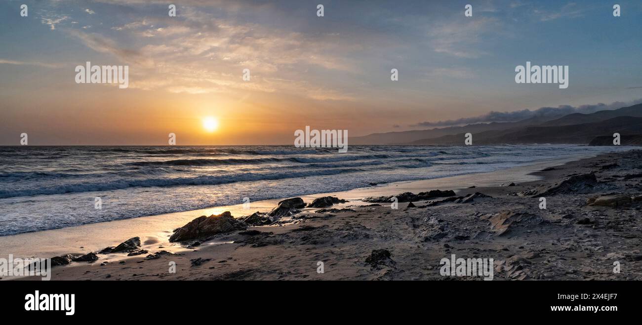 USA, California. Jalama Beach County Park with clouds Stock Photo - Alamy