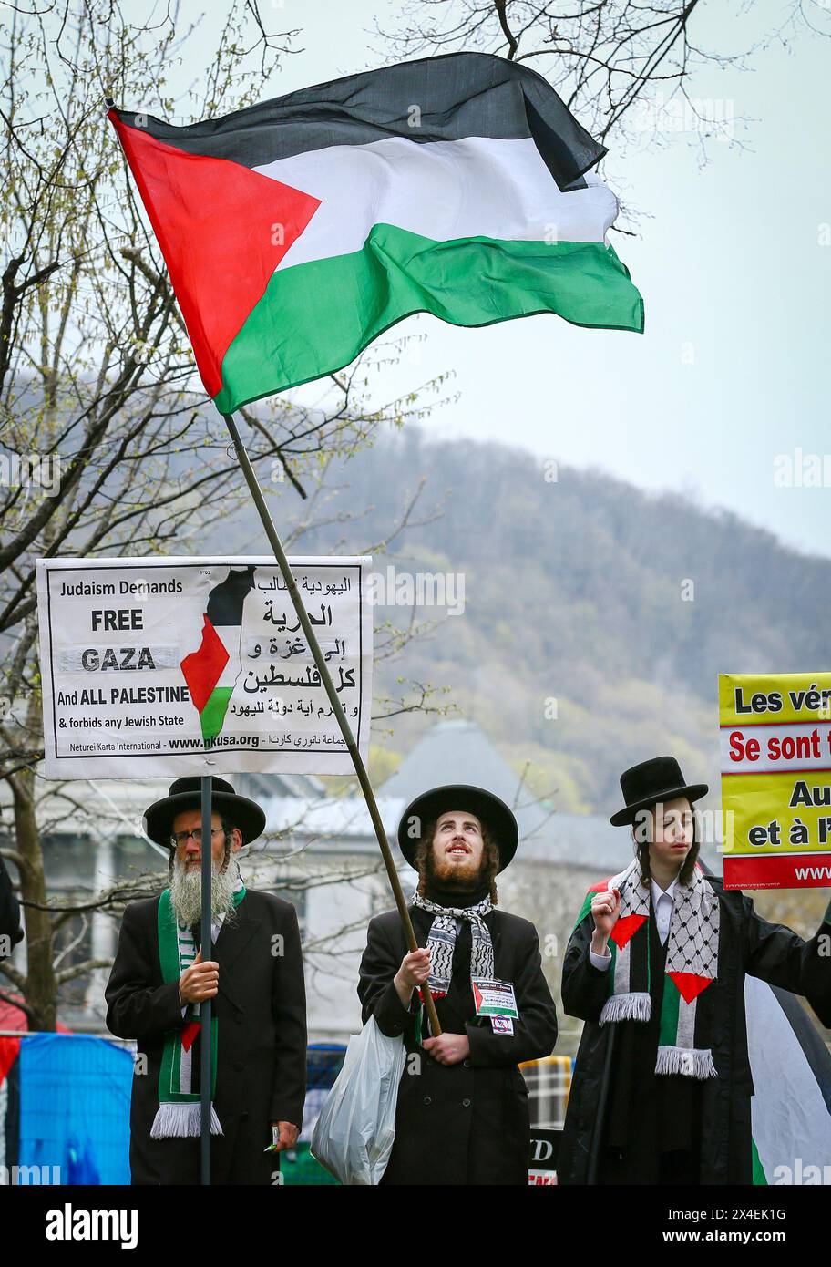 Montreal, Quebec, Canada. 2nd May, 2024. A Pro-Palestinian protester ...