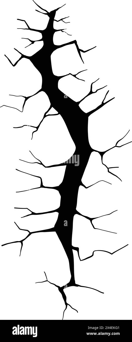 Earthquake Crack Illustration