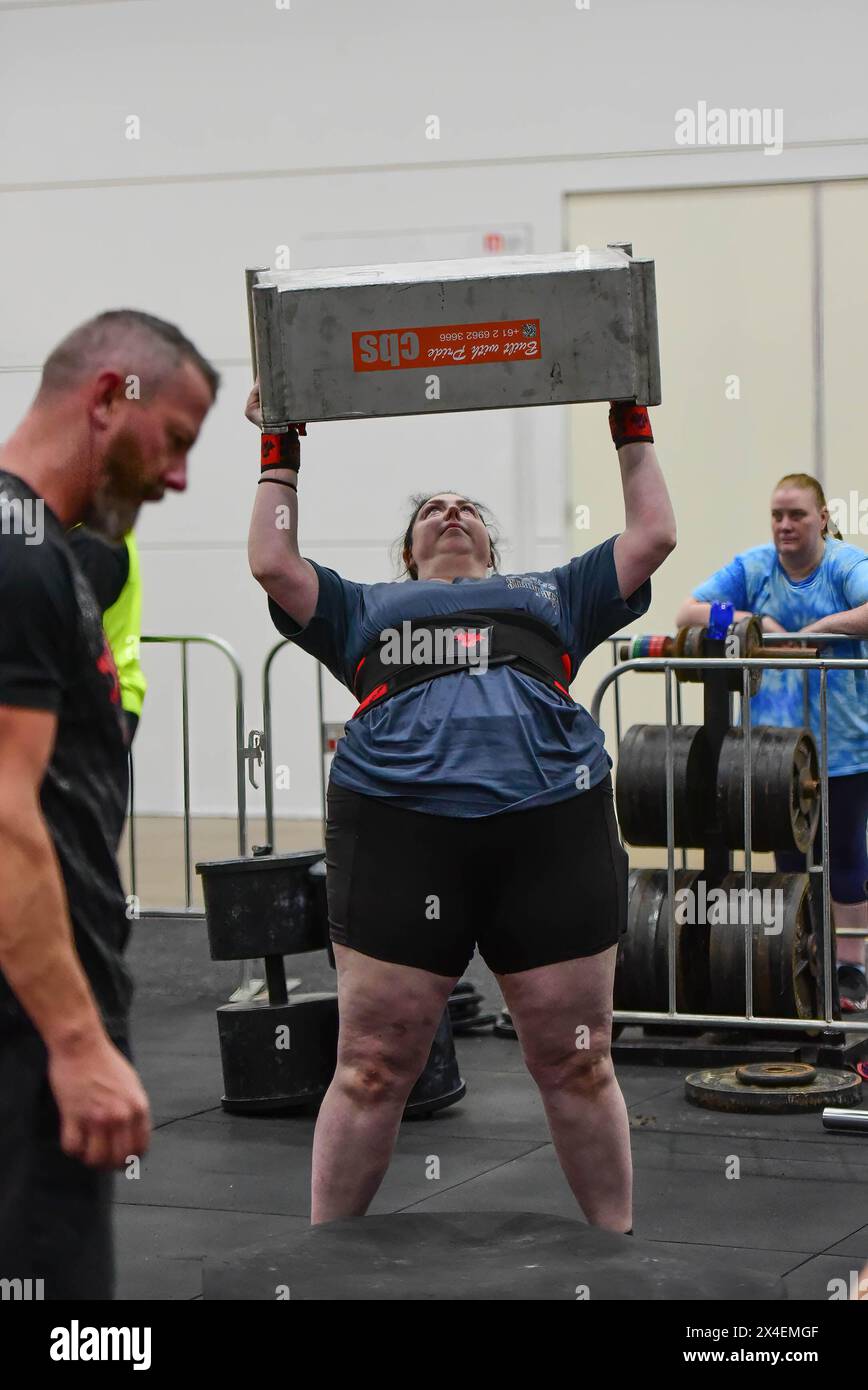 Australian Strongwoman Lucy Gillivour is seen in action at 2024 Oceania ...