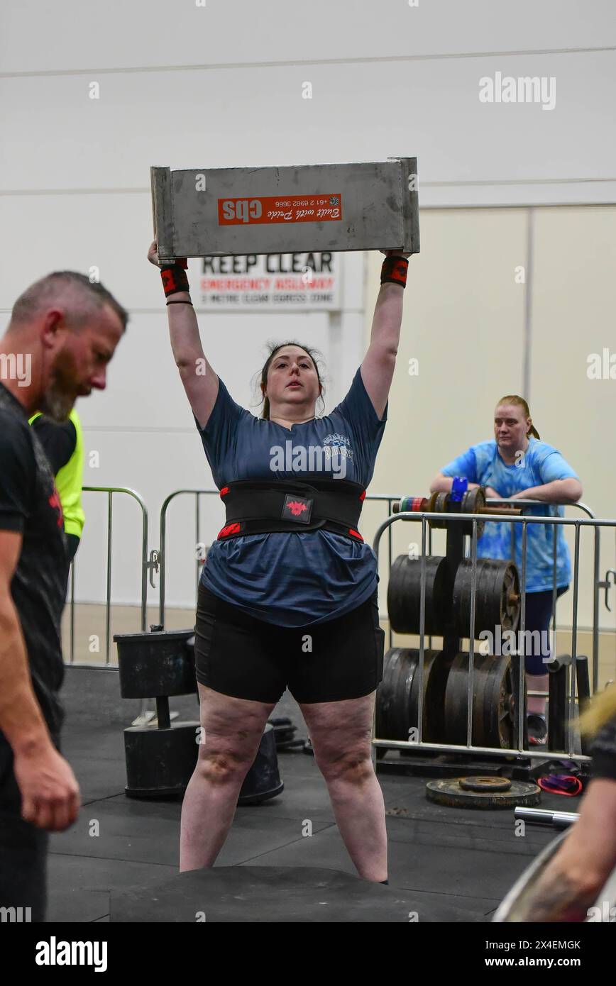 Australian Strongwoman Lucy Gillivour is seen in action at 2024 Oceania ...