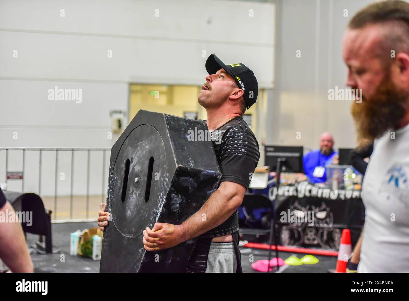 Melbourne, Australia. 14th Apr, 2024. Strongman Tom Winter is seen in ...