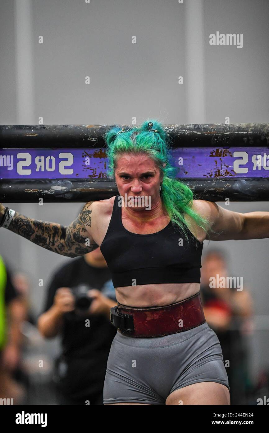 Melbourne, Australia. 13th Apr, 2024. Australian strongwoman Kimmy Anne ...