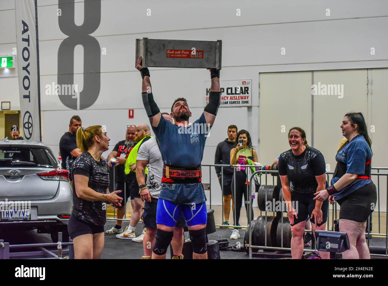 Melbourne, Australia. 13th Apr, 2024. Australian Strongman Sam ...