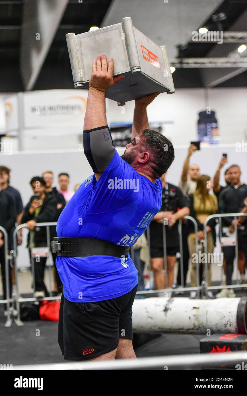 Melbourne, Australia. 13th Apr, 2024. World Strongman competitor Fadi ...