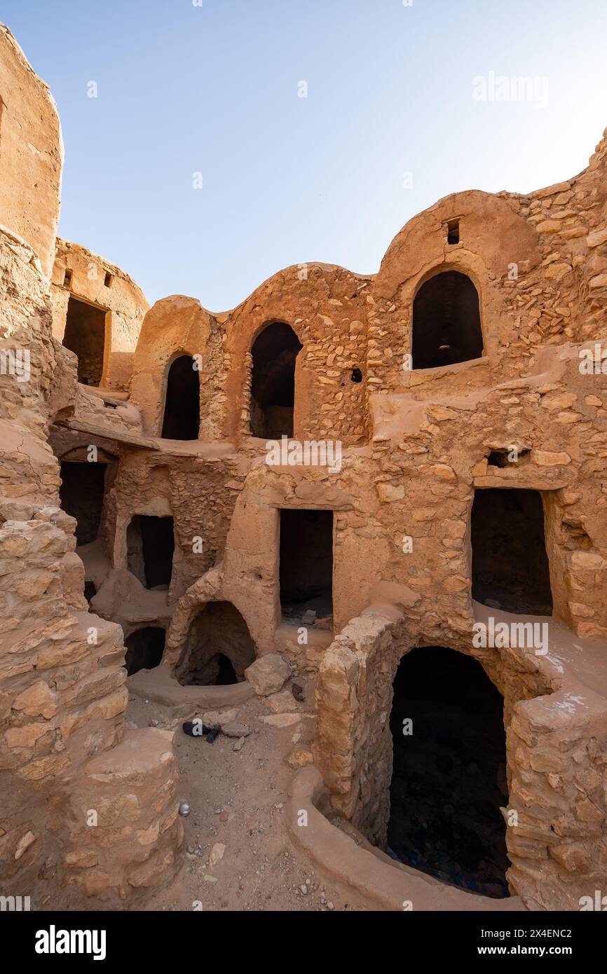 ksar Mgabla - traditional fortified granary created by the Berbers in ...
