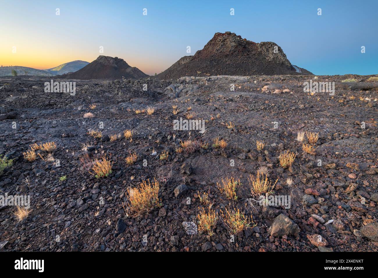 Spatter cones and lave flows, Craters of the Moon National Monument ...