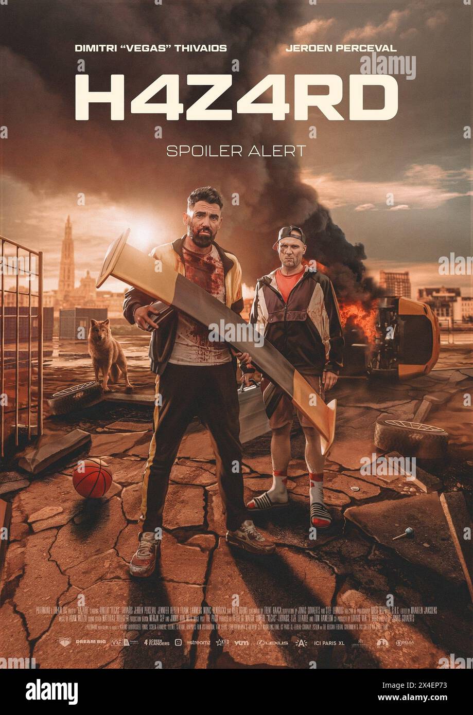 HAZARD, (aka H4Z4RD), original title poster, from left: Dimitri 'Vegas ...