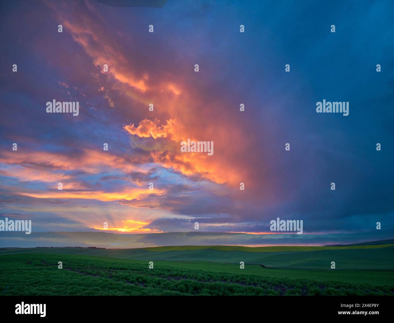 Storm over fields hi-res stock photography and images - Alamy