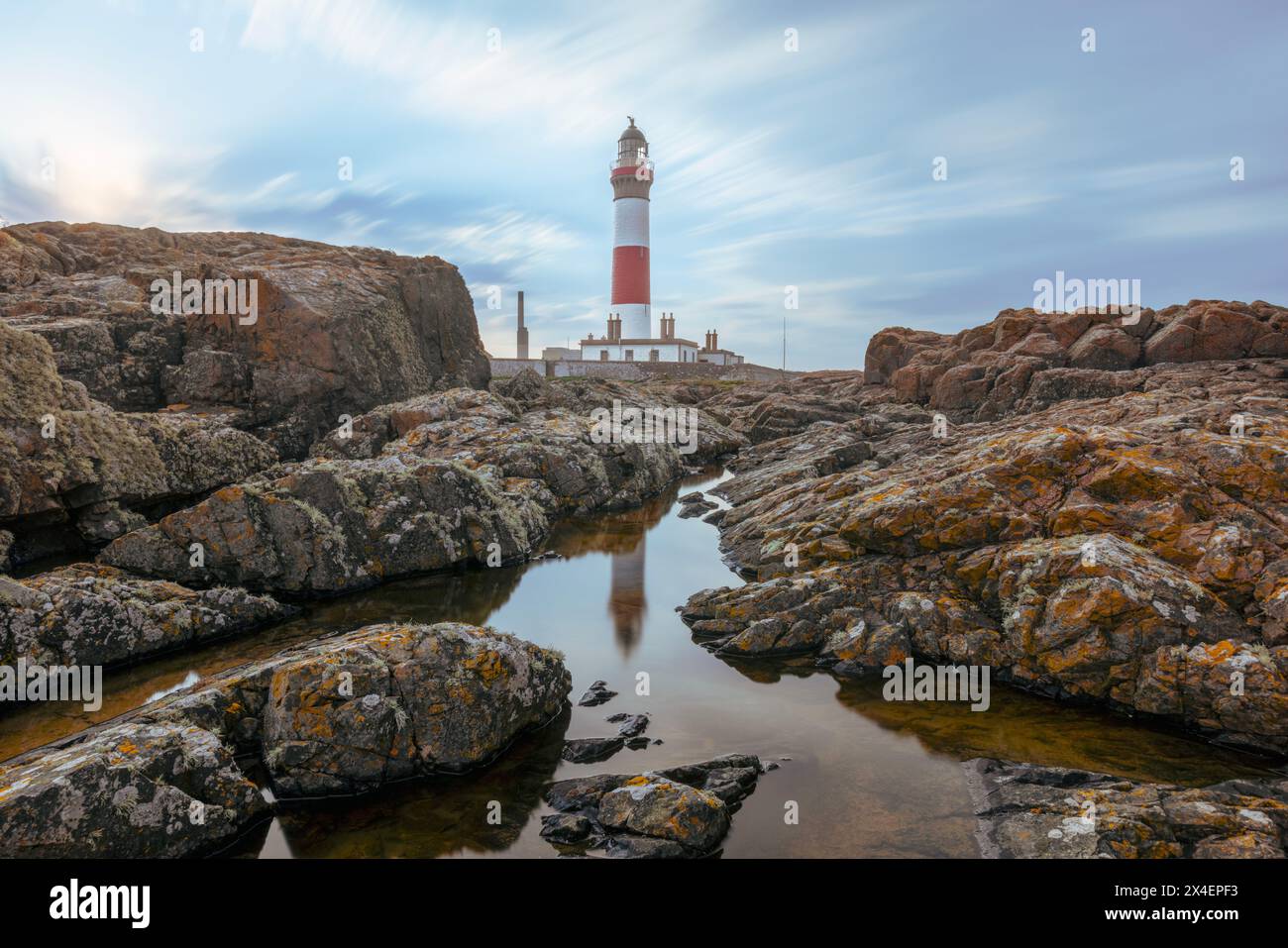 Buchan Ness Lighthouse, Boddam, Aberdeenshire, Scotland Stock Photo - Alamy