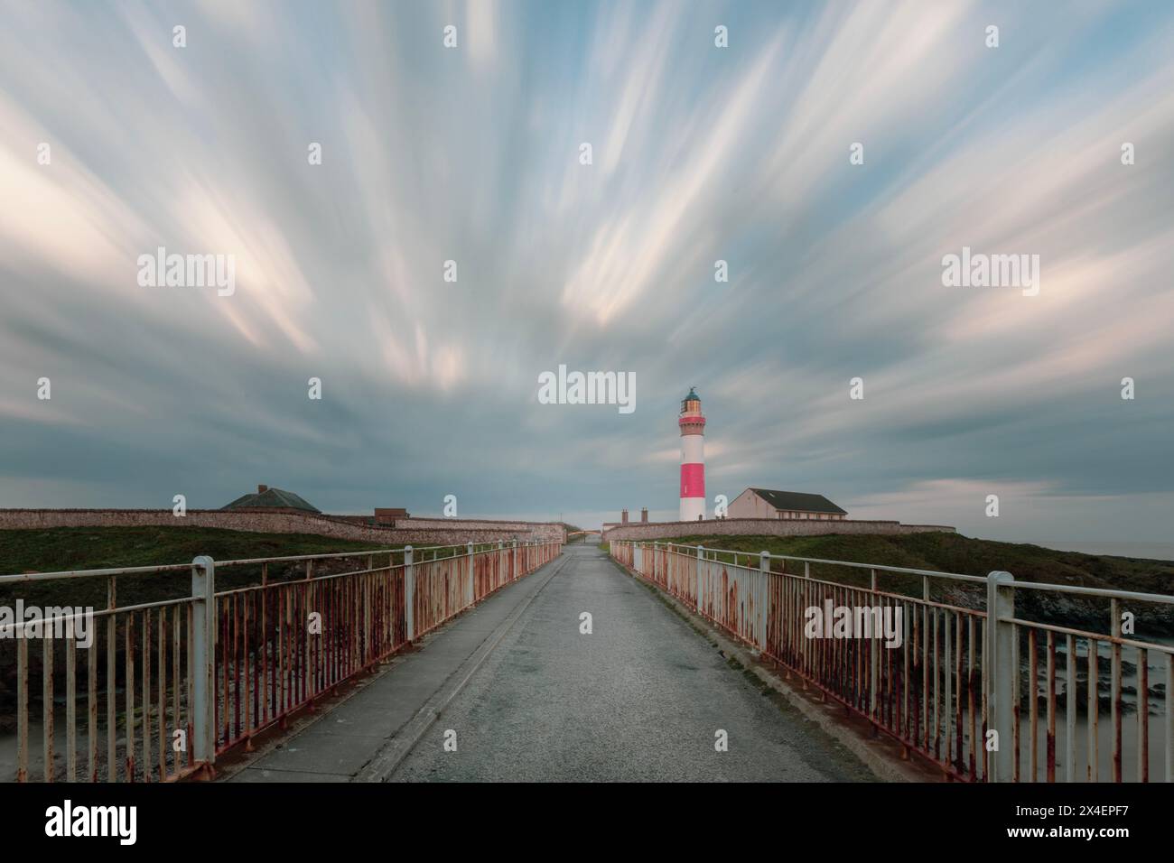 Buchan Ness Lighthouse, Boddam, Aberdeenshire, Scotland Stock Photo - Alamy