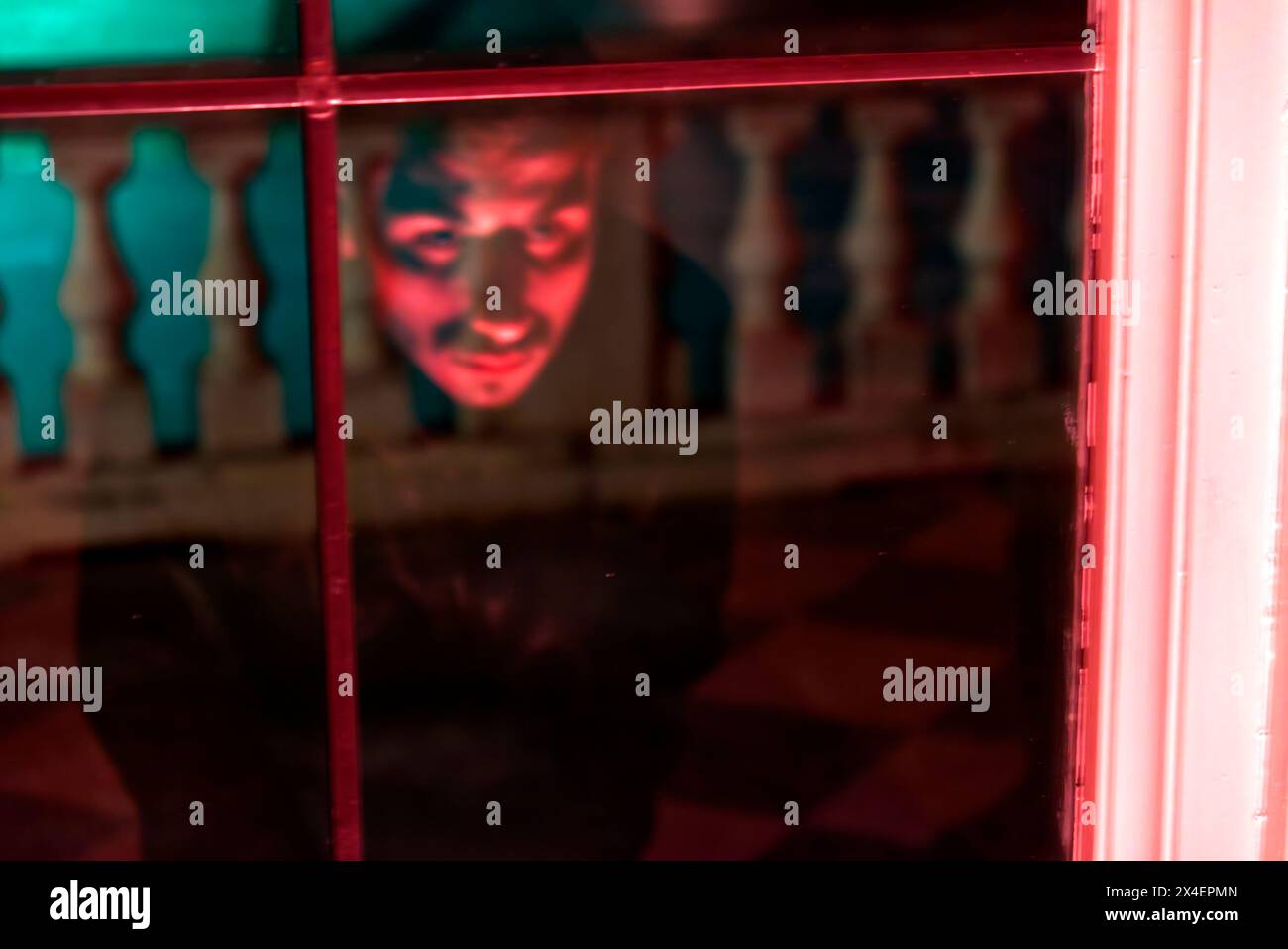 Ghostly figure window hi-res stock photography and images - Alamy