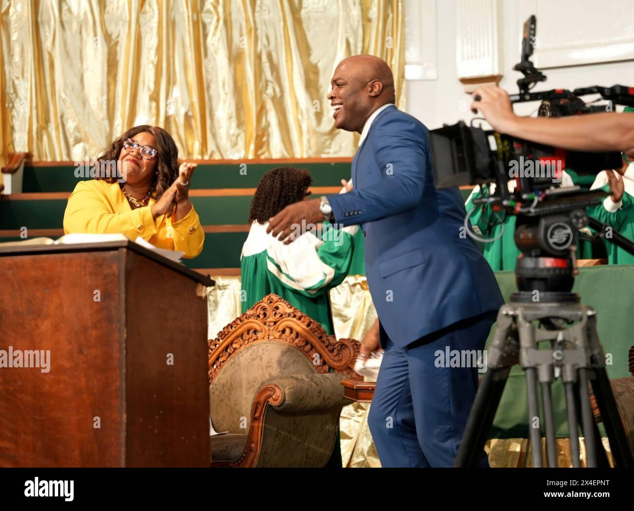 NOT ANOTHER CHURCH MOVIE, from left: Luc Ashley, Kevin Daniels, 2024 ...