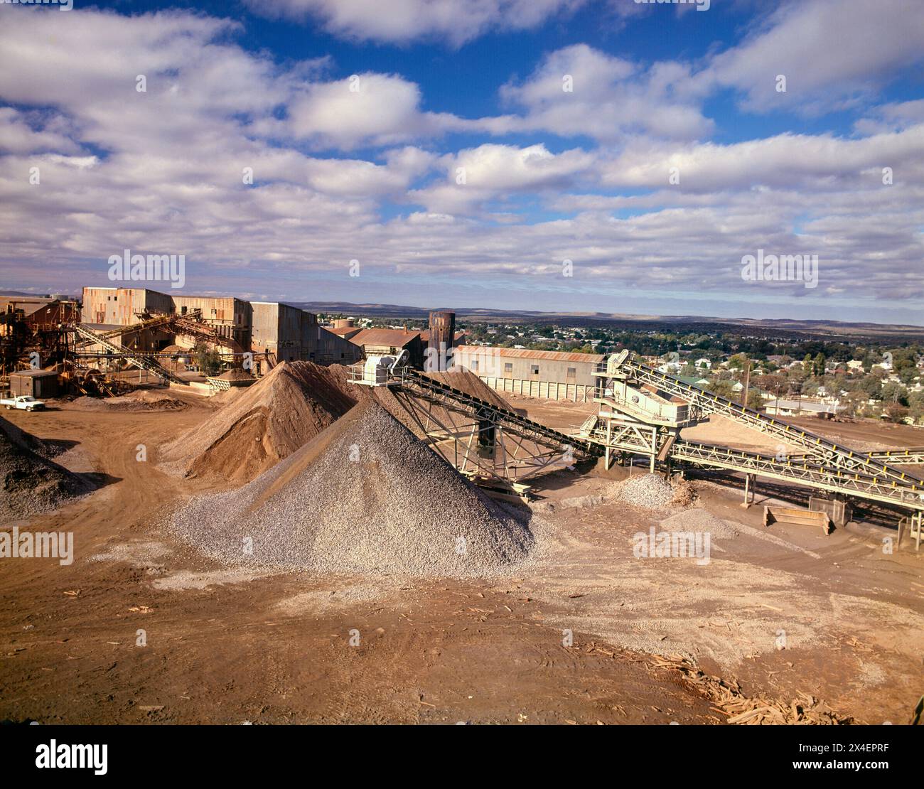 Mining silver, lead and zinc at Broken Hill, New South Wales Stock ...