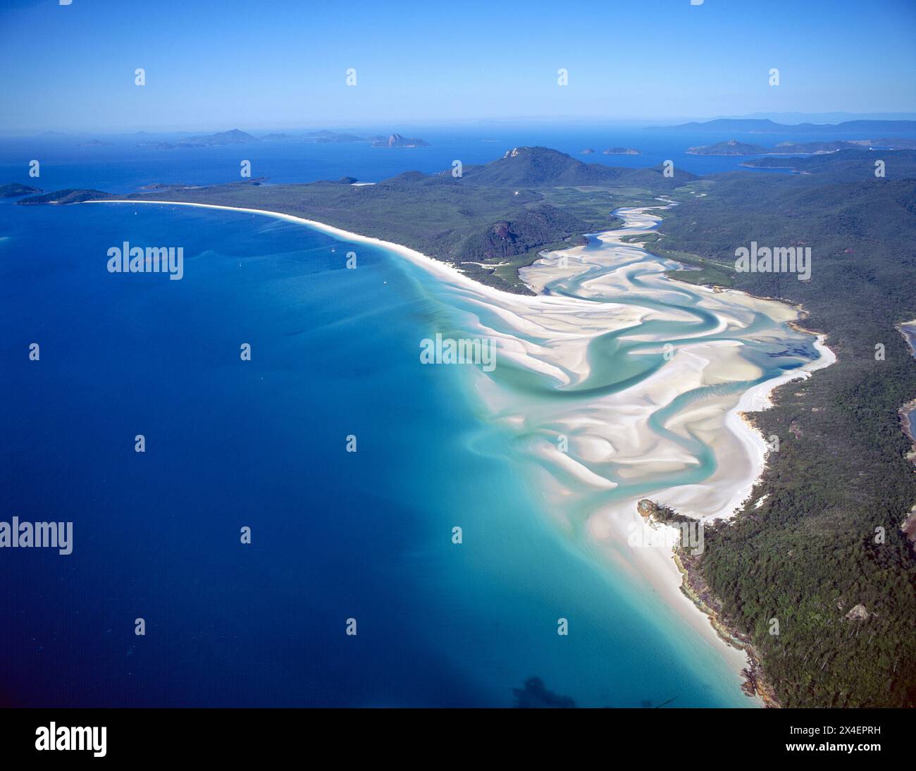 Whitehaven Beach on Whitsunday Island,Queensland,Australia Stock Photo ...
