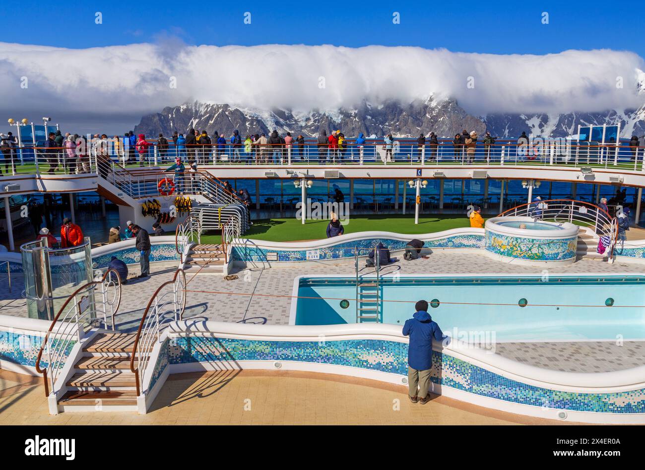 Cruise ship Sapphire Princess, CapeValentine, Elephant Island, South ...
