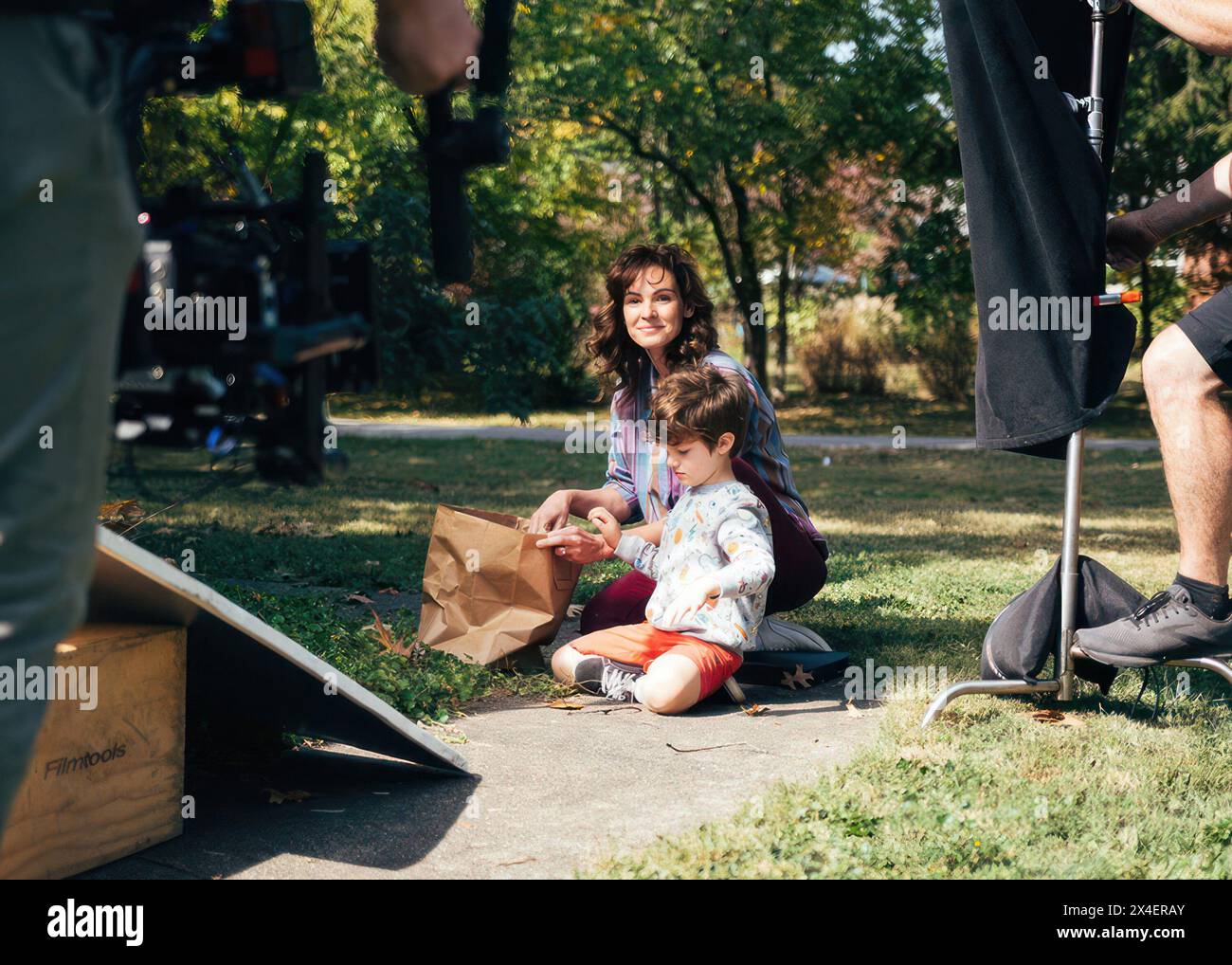 UNSUNG HERO, from top: Daisy Betts, Angus K. Caldwell, on set, 2023 ...