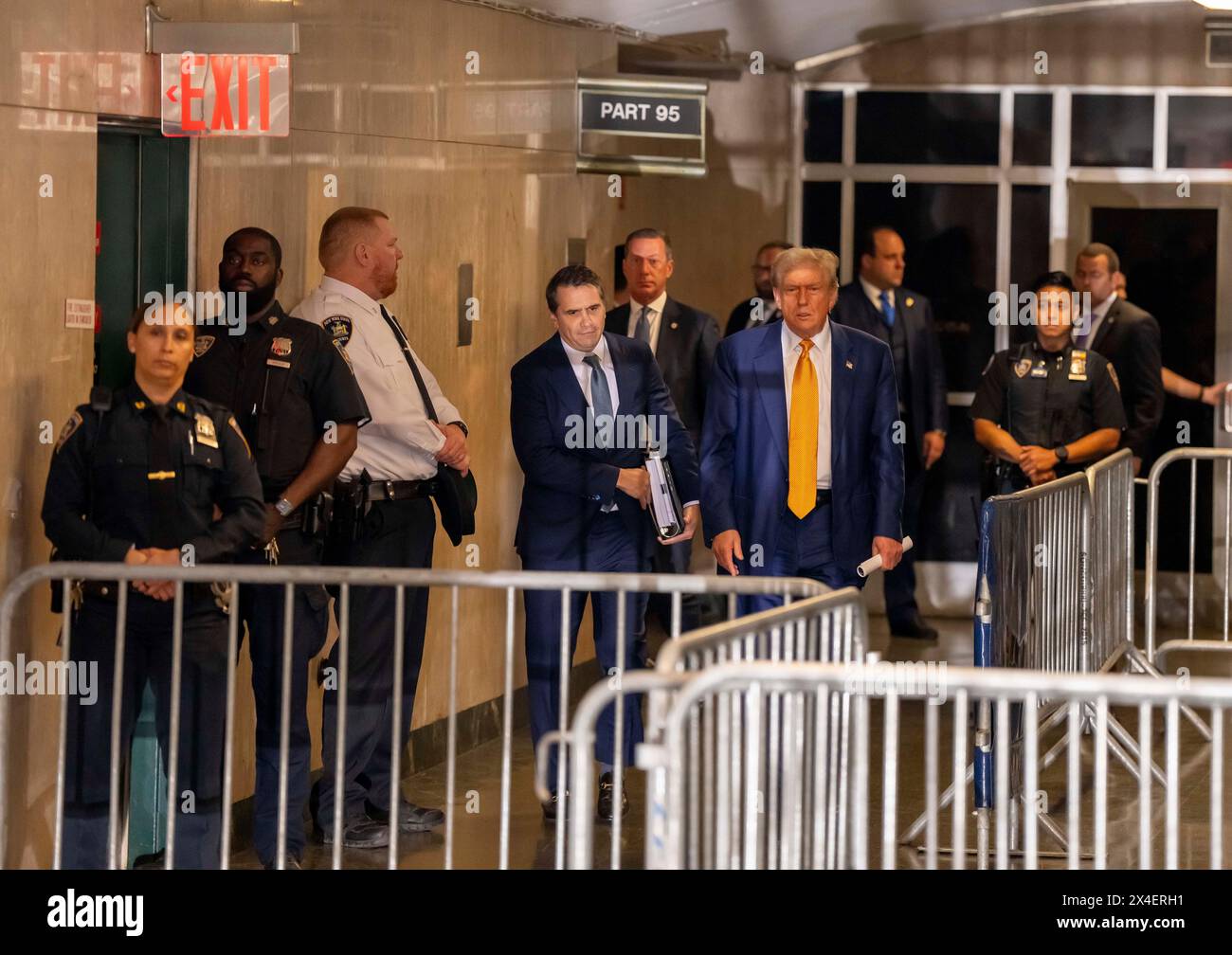 Former President Donald Trump leaves court, Thursday, May 2 2024, in ...