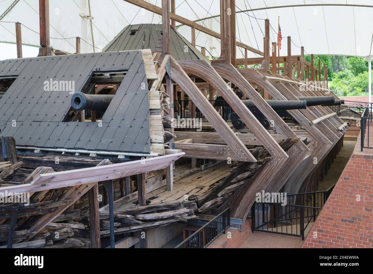USS Cairo ironclad gunboat. Vicksburg National Military Park ...