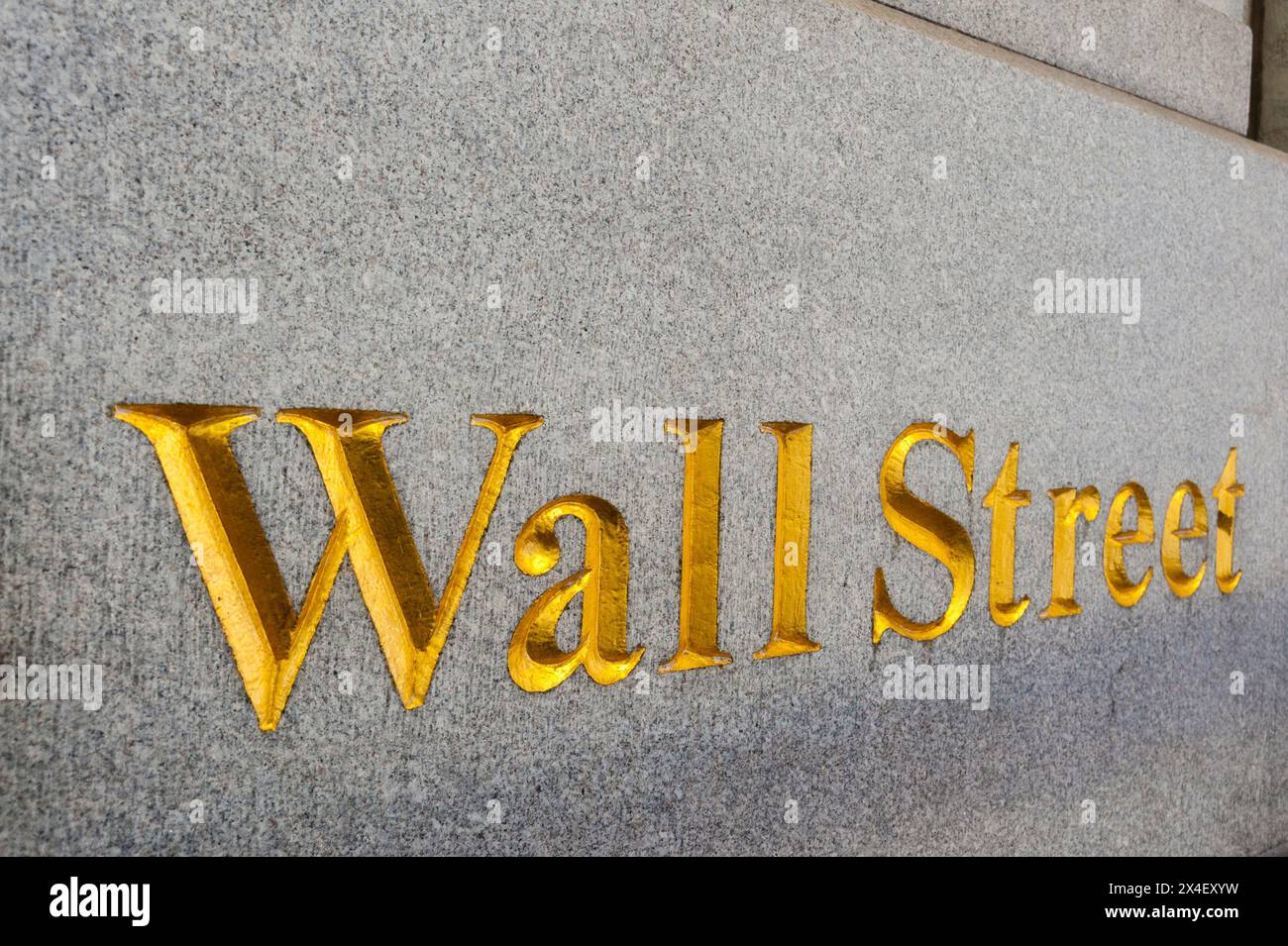 Financial district wall street sign hi-res stock photography and images ...