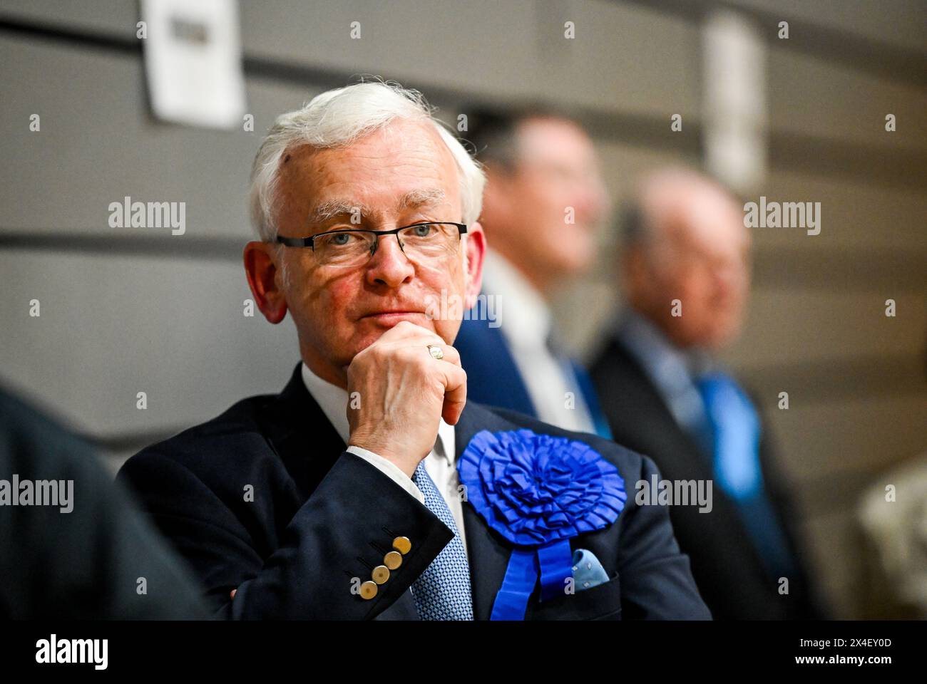 Grimsby, UK. 2nd May 2024. MP for Cleethorpes Martin Vickers during the ...