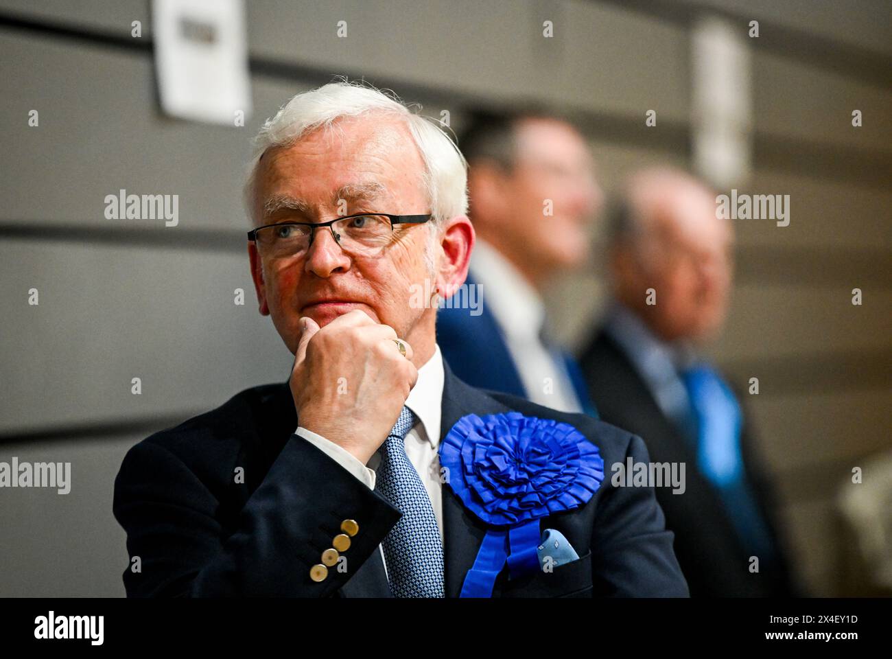 Grimsby, UK. 2nd May 2024. MP for Cleethorpes Martin Vickers during the ...