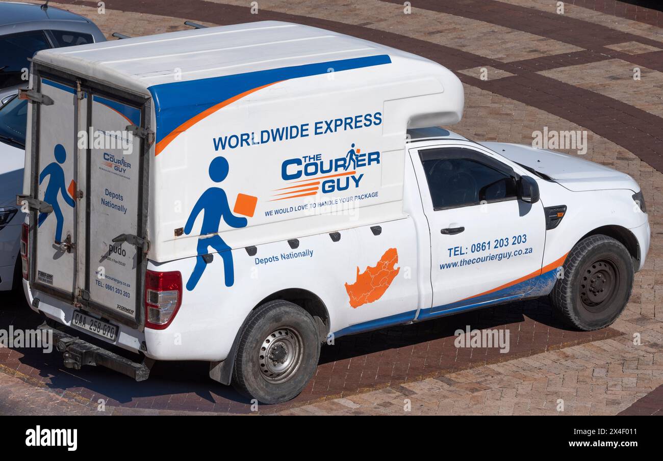 Milnerton, Cape Town, South Africa. 13 April 2024. Courier company van parked in Milnerton ...