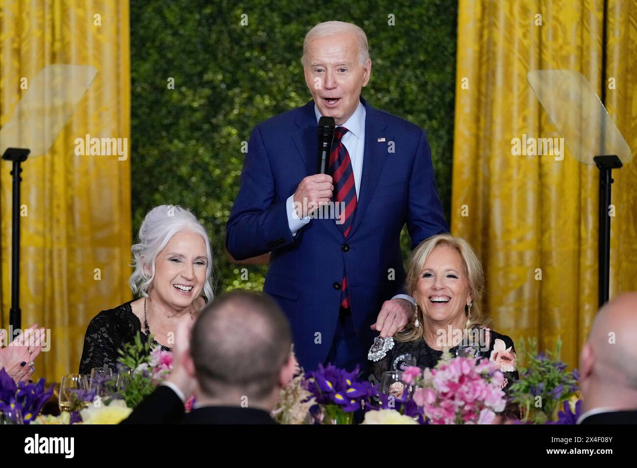 President Joe Biden speaks as Missy Testerman, the 2024 National ...