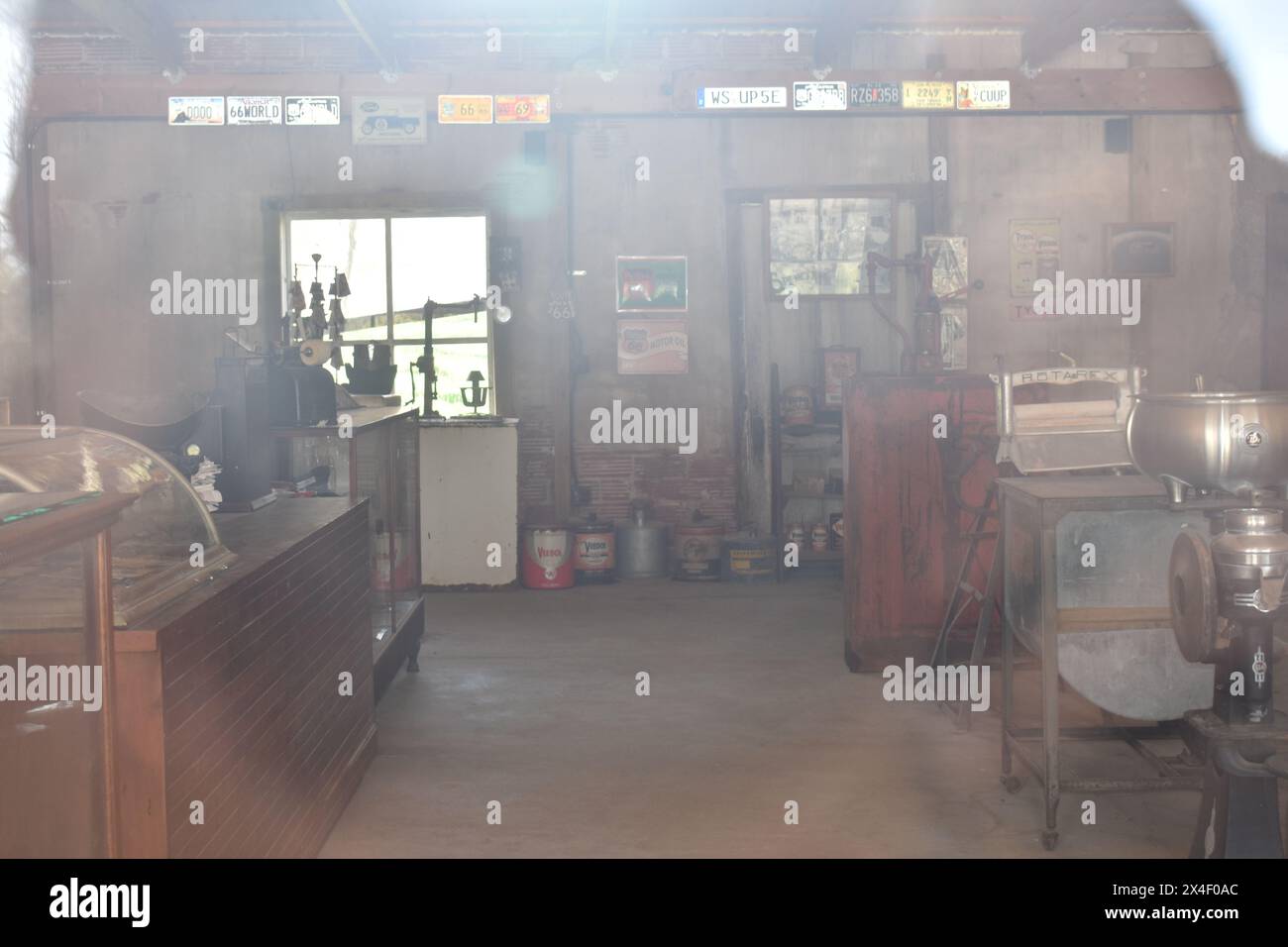 Spencer, MO, United States-4.13.24. Looking through the window of the ...