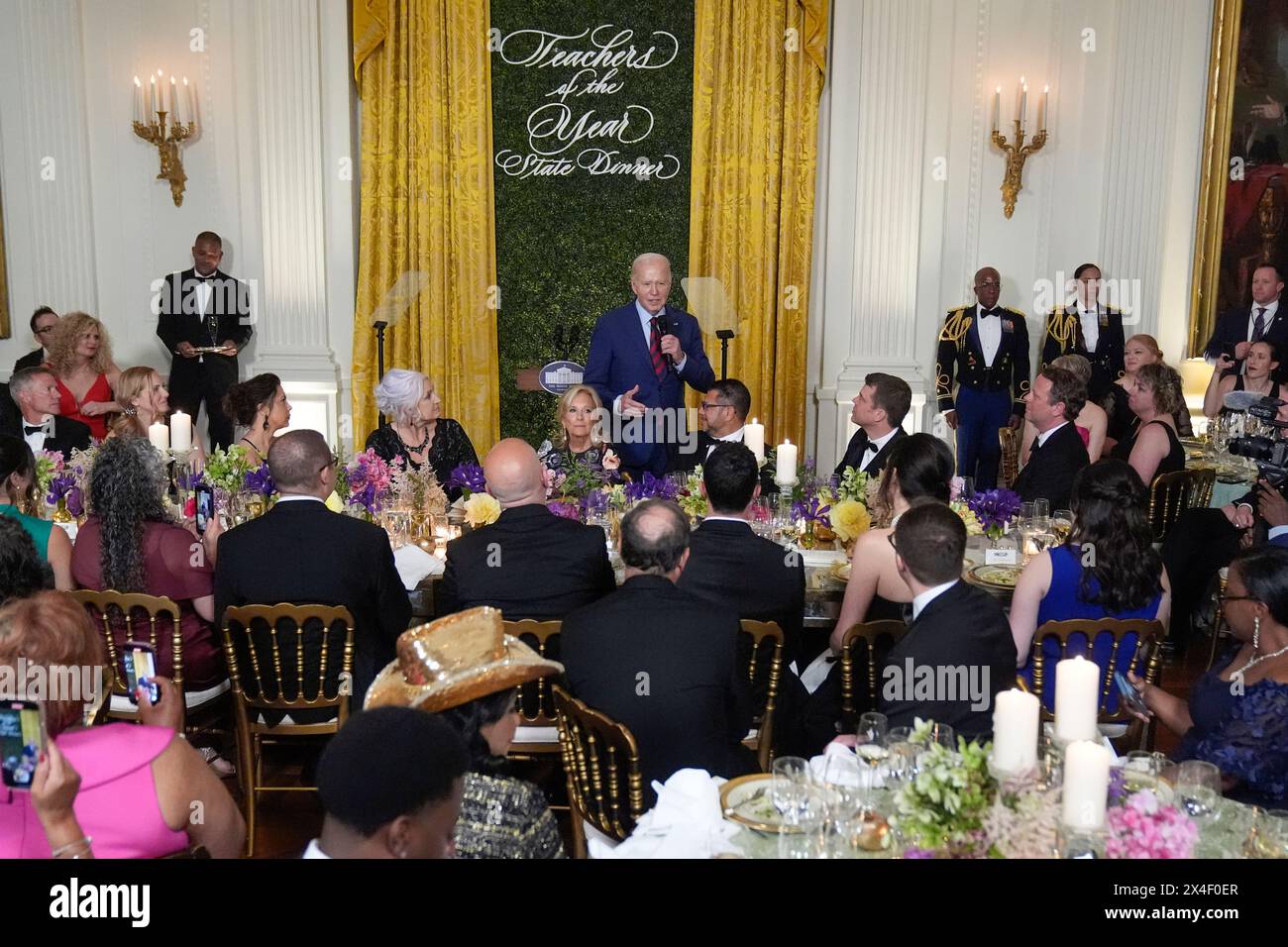 President Joe Biden speaks as Missy Testerman, the 2024 National ...