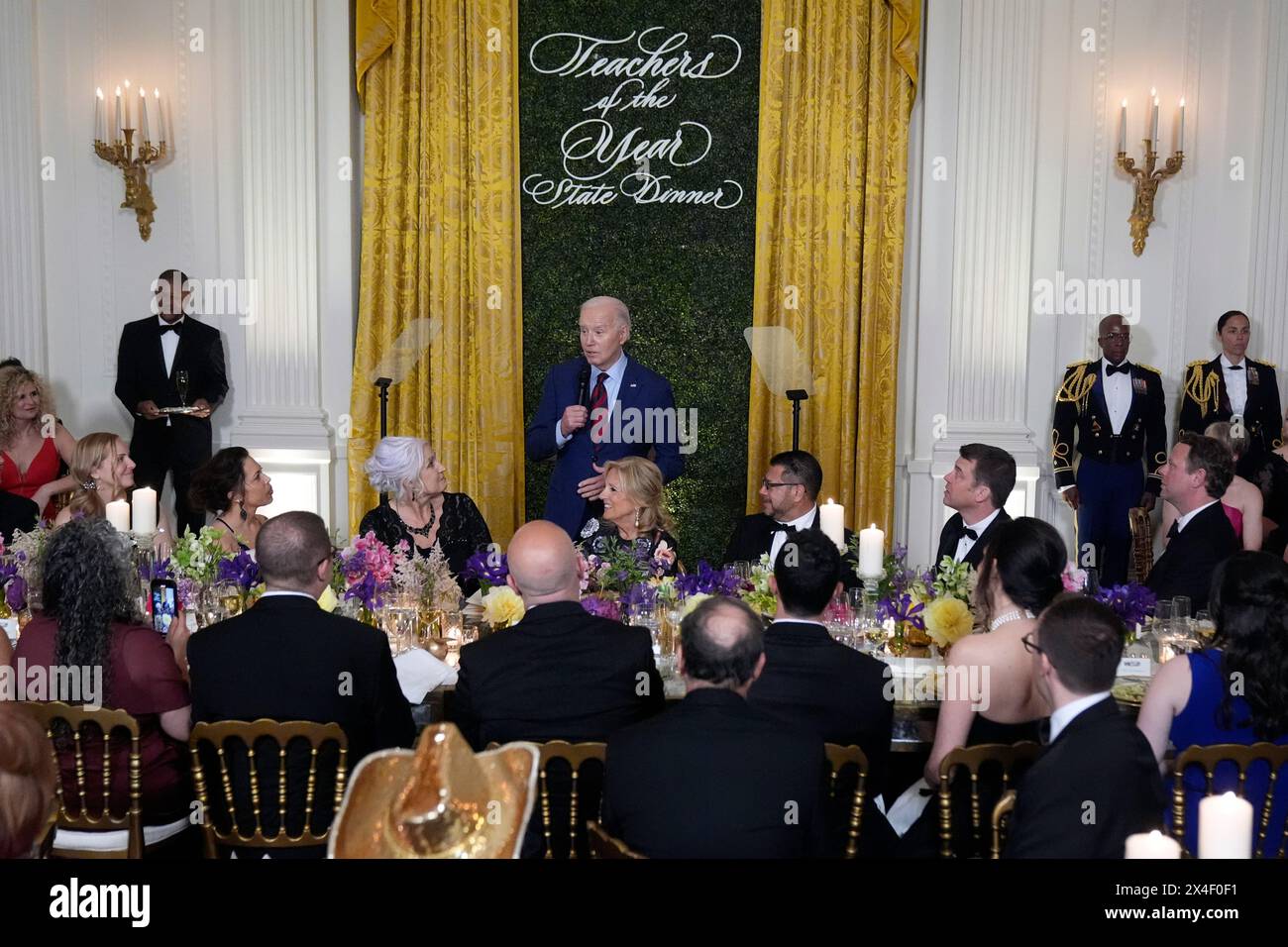 President Joe Biden speaks as Missy Testerman, the 2024 National ...