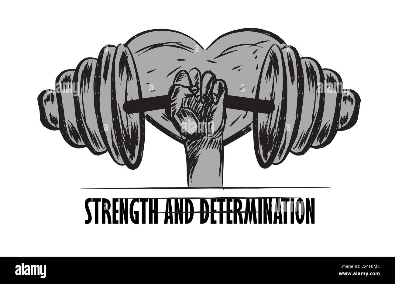 gym weight, bodybuilding health strength and determination Stock Vector ...