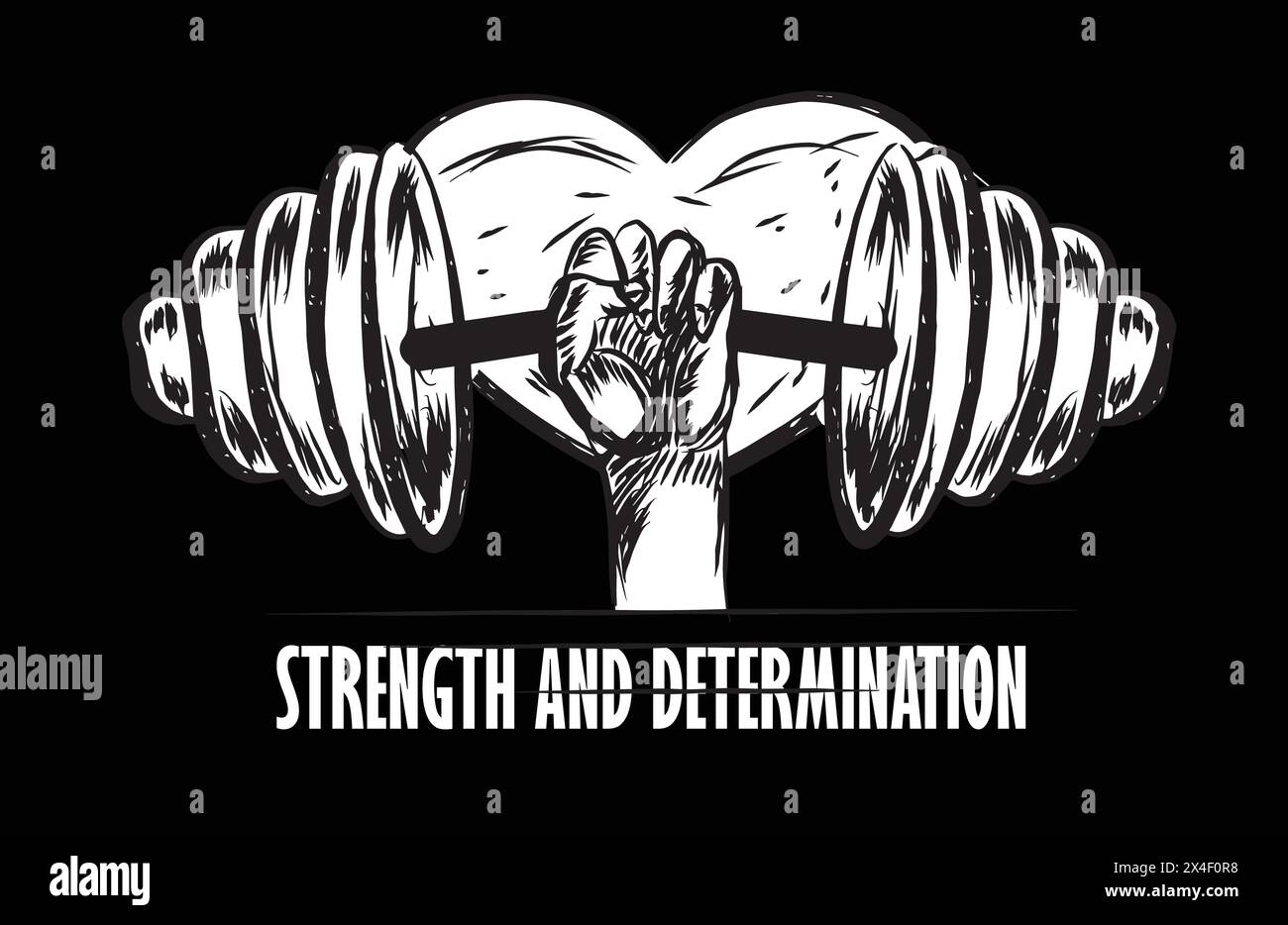 gym weight, bodybuilding health strength and determination Stock Vector ...