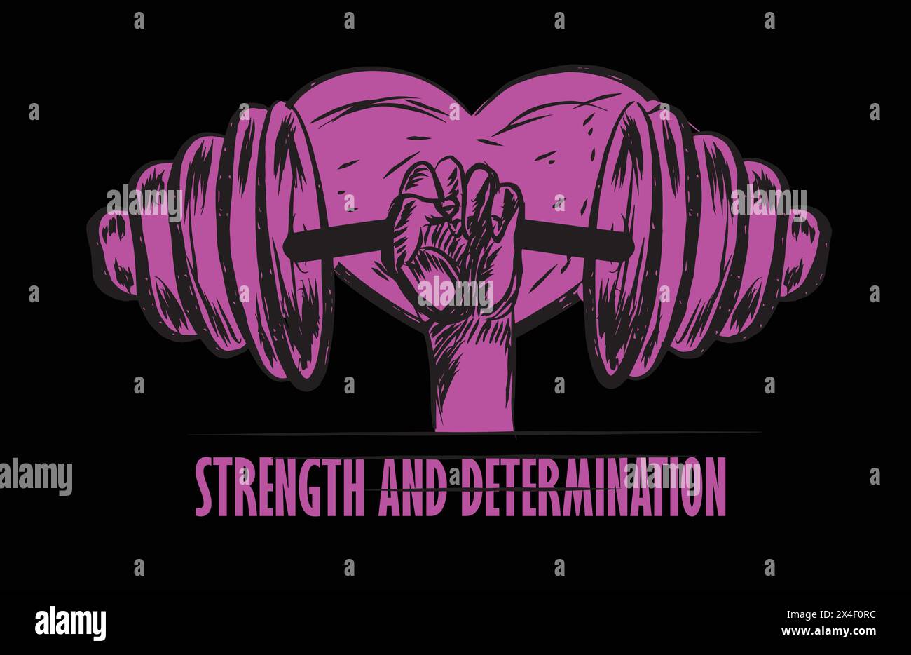 gym weight, bodybuilding health strength and determination Stock Vector ...